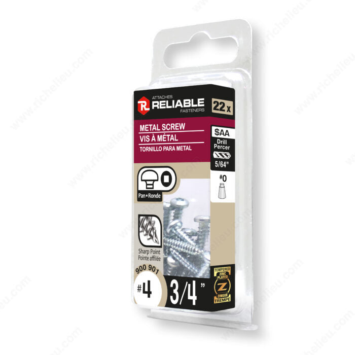 METAL SCREW #4 3/4'' 22PK – Country Depot