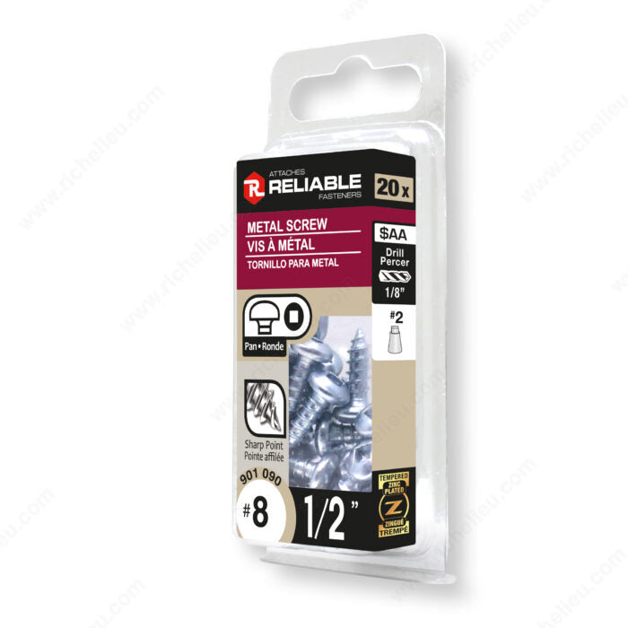 METAL SCREW #8 1/2'' 20PK – Country Depot